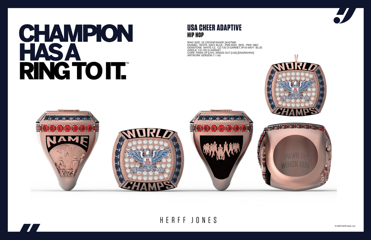 USA Cheer Pendants - 2023 ICU – Team Jewelry: Championship Jewelry by ...