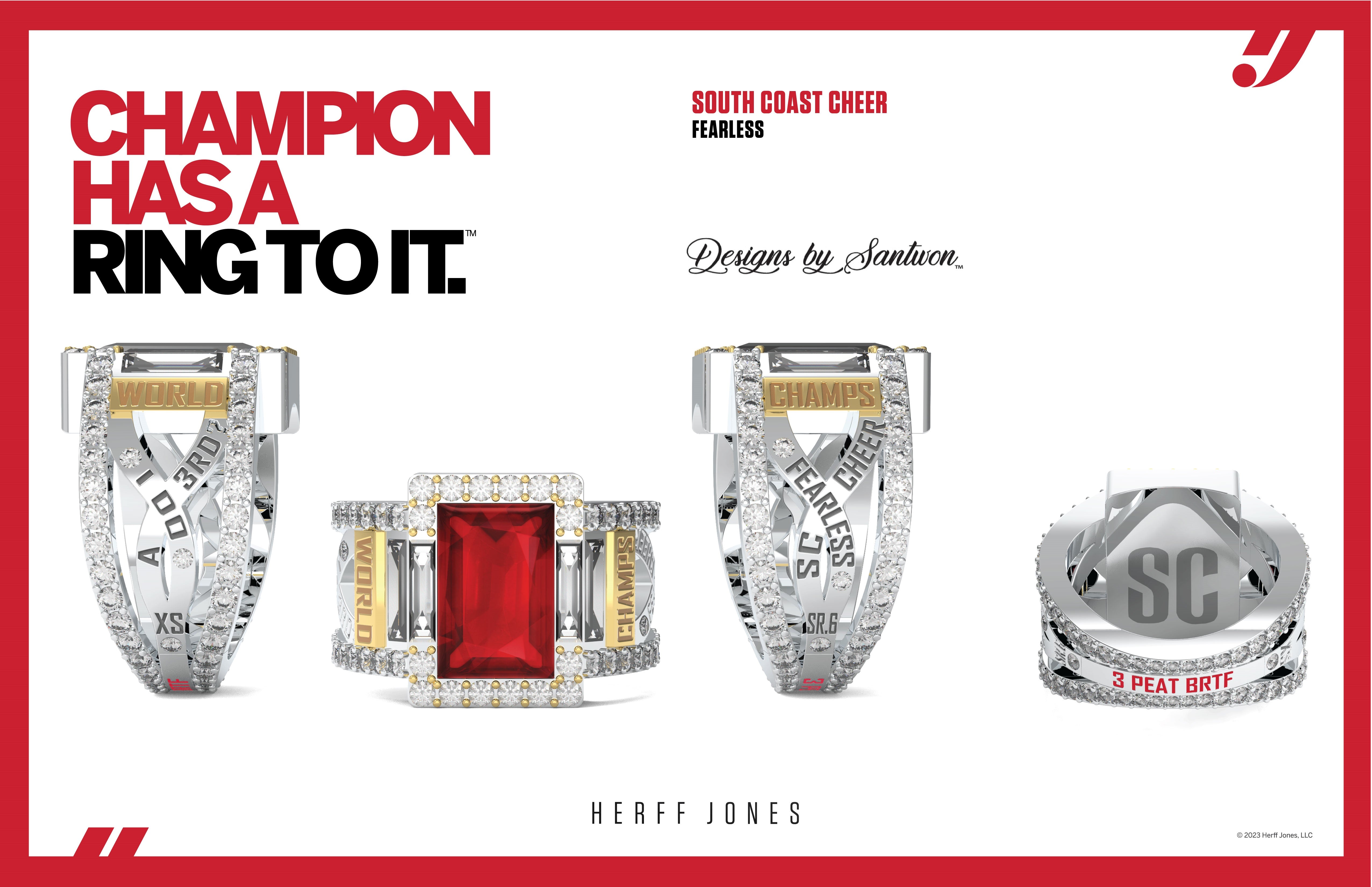 South Coast Cheer Fearless - 2023 Cheer Worlds – Team Jewelry ...