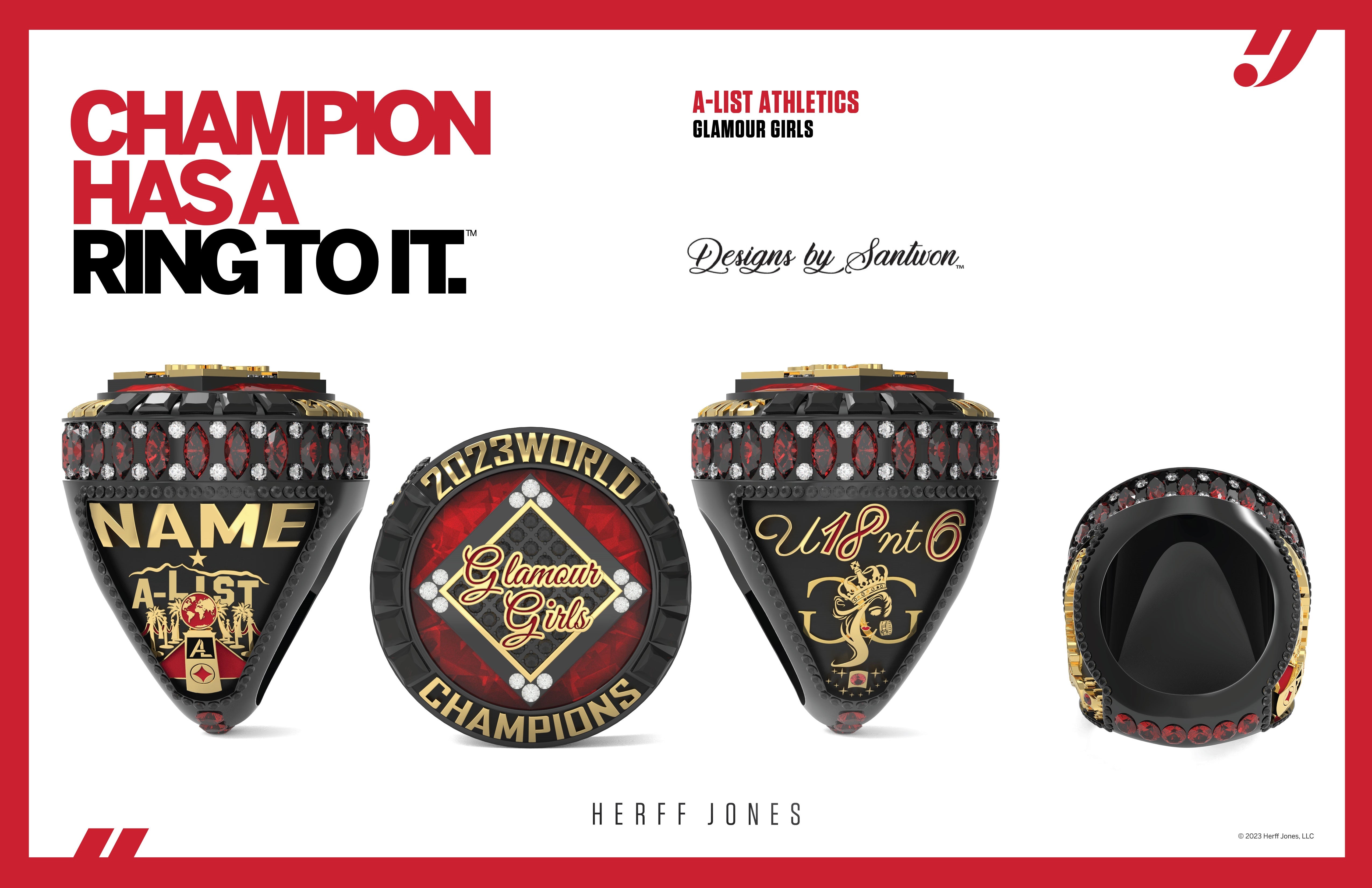 A-List Athletics Glamour Girls - 2023 Cheer Worlds – Team Jewelry ...