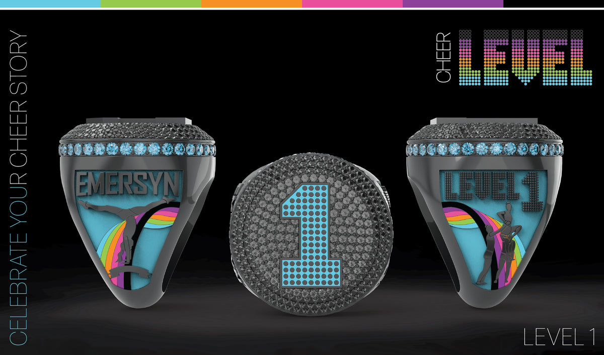 Cheer Level Celebration Ring - Level 1 – Team Jewelry: Championship ...