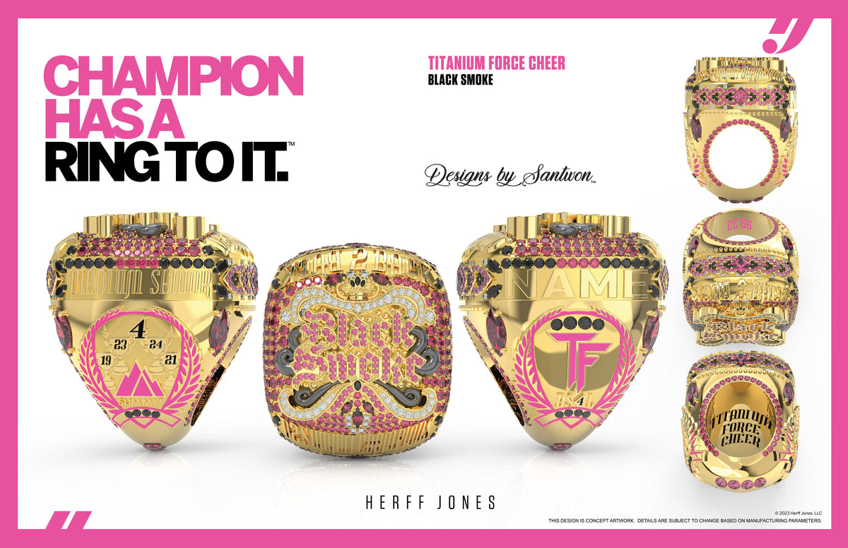 Titanium Force Cheer Black Smoke - 2024 D2 Summit – Team Jewelry ...