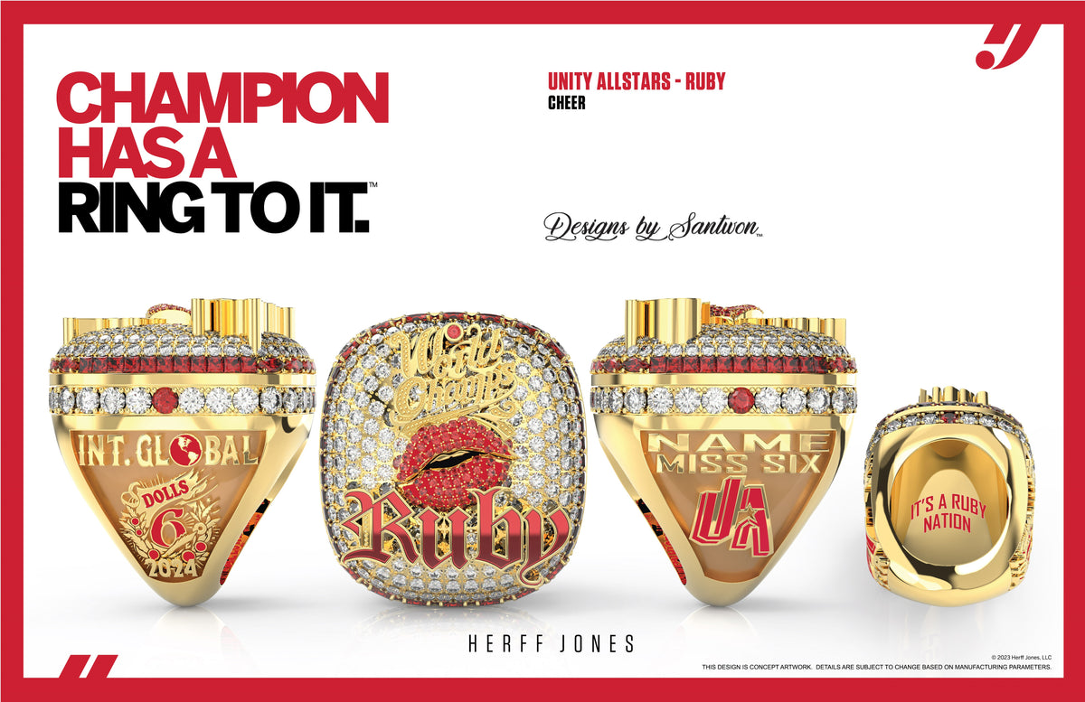 Unity Allstars Ruby - 2024 Cheer Worlds – Team Jewelry: Championship ...