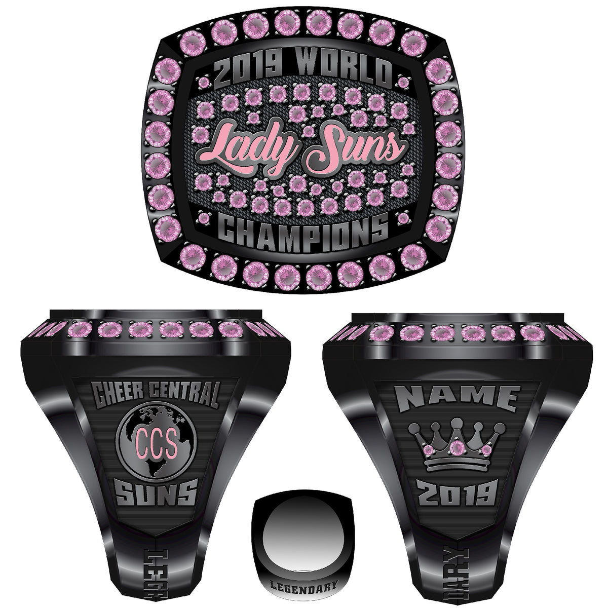Cheer Central Suns Lady Suns - 2019 Worlds – Team Jewelry: Championship ...