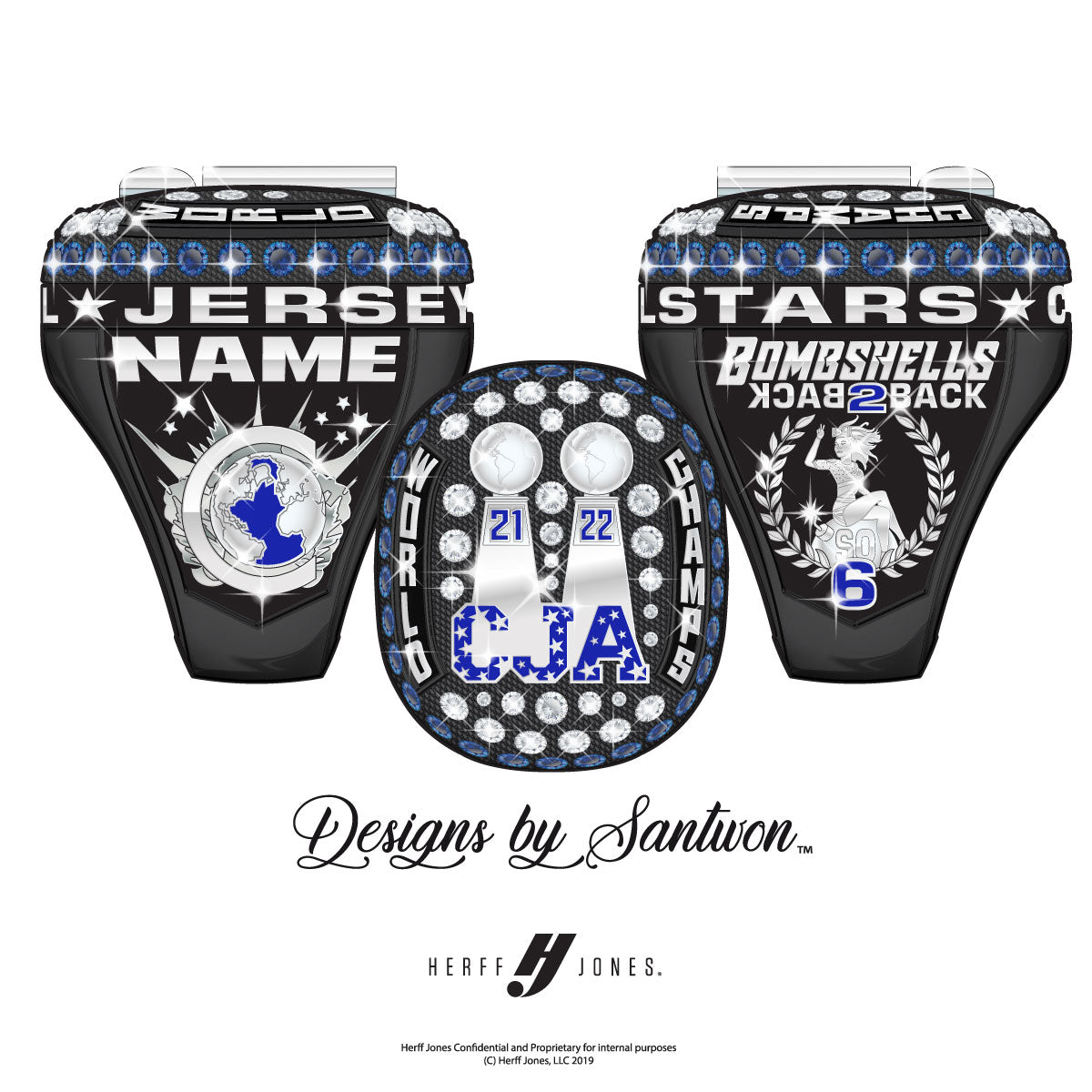Central Jersey Allstars Bombshells - 2022 Cheer Worlds – Team Jewelry ...